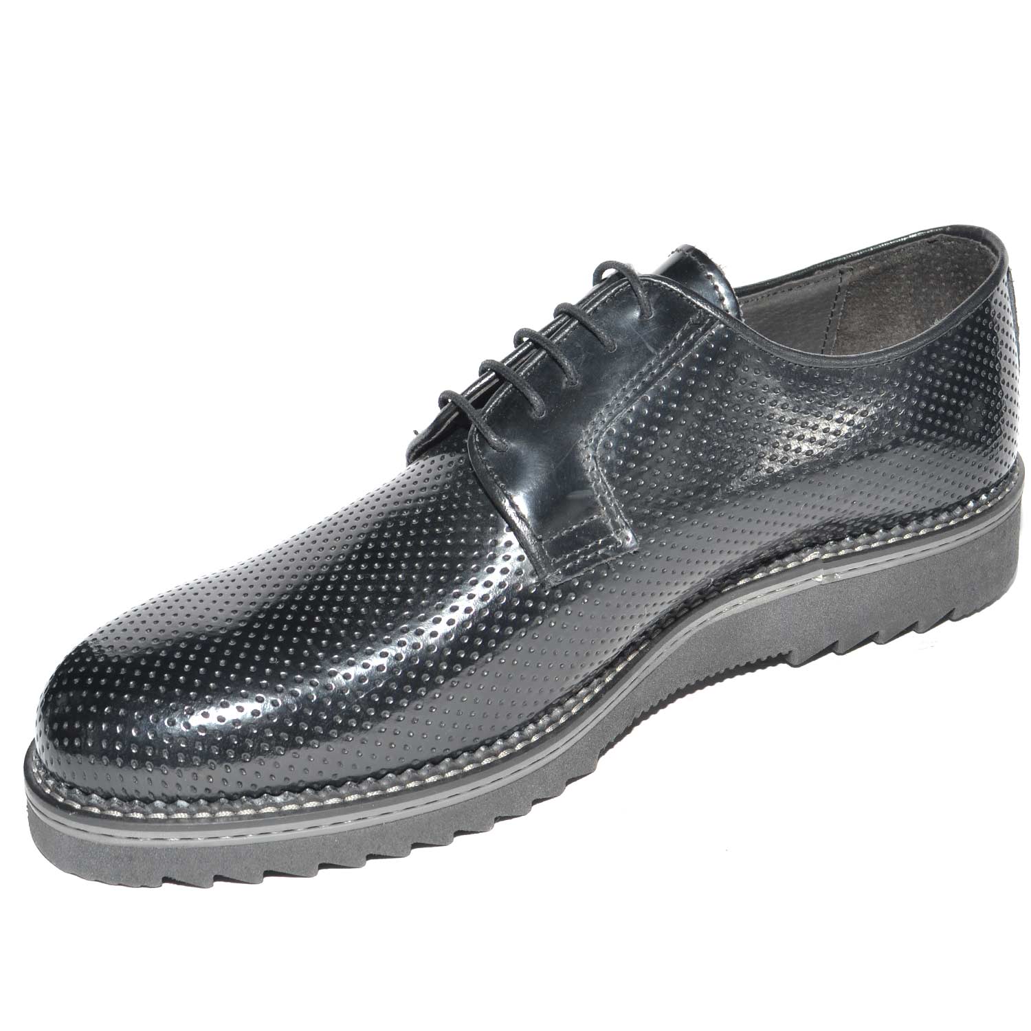 Scarpe uomo fondo gomma classico sportivo antiscivolo vera pelle ...