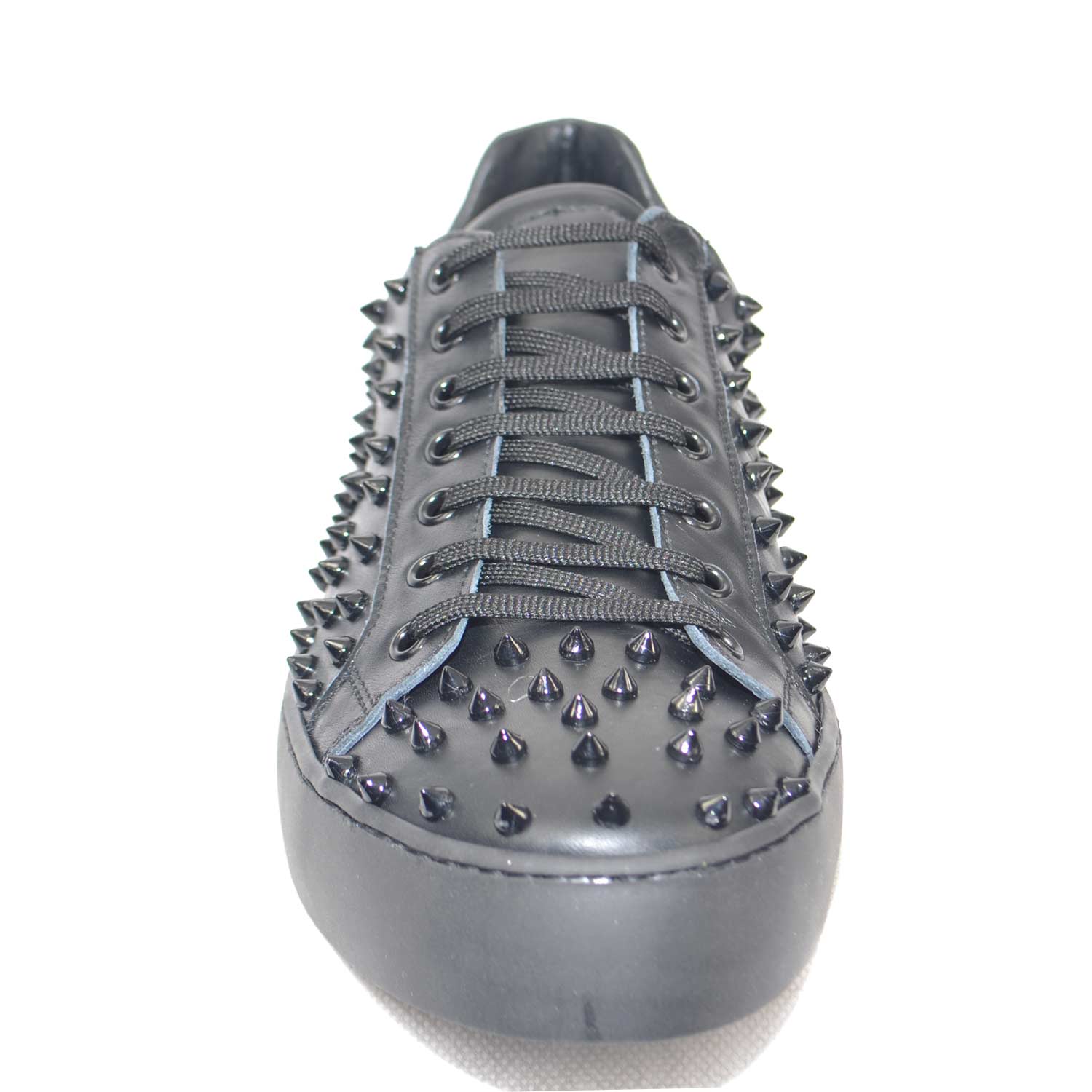 Sneaker uomo stringata 26 U borchie vera pelle linea moma made in italy ...